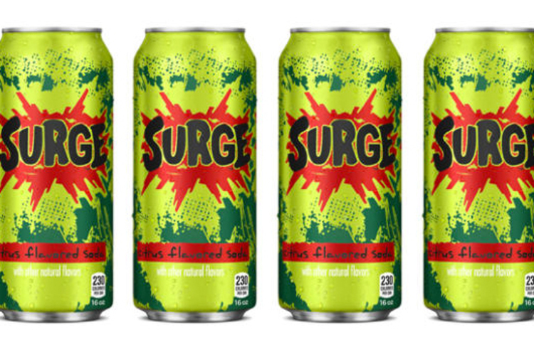 It's back: Coca-Cola reintroduces Surge soda